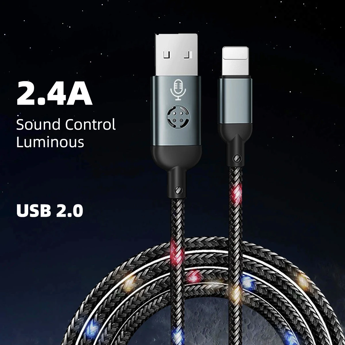 3A-Glowing-Cable-USB-Type-C-Cable-Fast-Charging-For-iPhone-Huawei ...