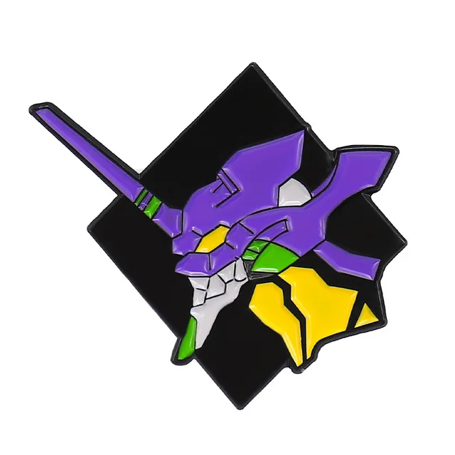NEON GENESIS EVANGELION Eva Brooches Badges Anime Enamel Pins Lapel ...