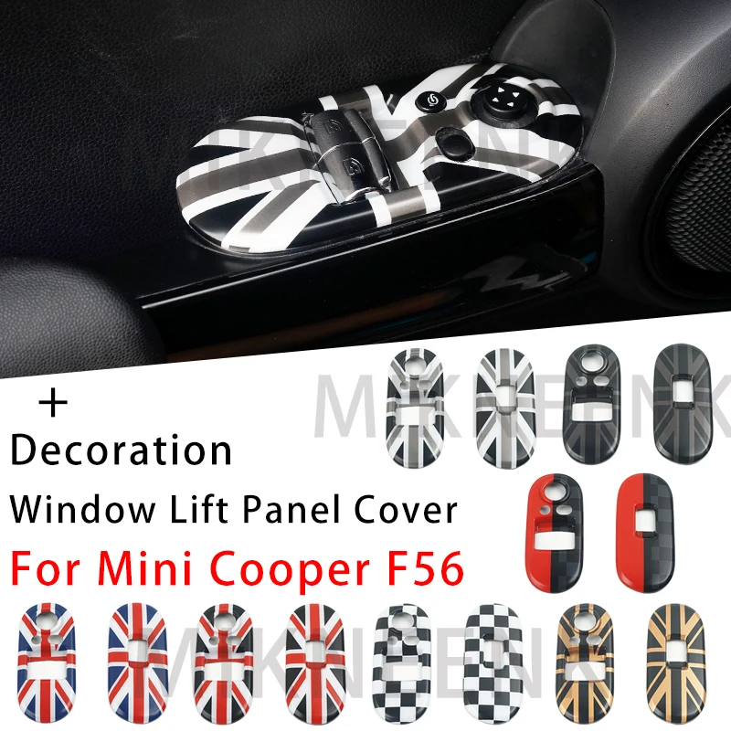 Grey-Union-Jack-Door-Window-Lifter-Switch-Control-Panel-Cover-Decal-for ...