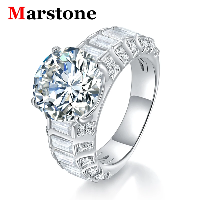 5CT-Full-Moissanite-Diamond-Lady-s-Ladder-Square-Ring-S925-Sliver ...