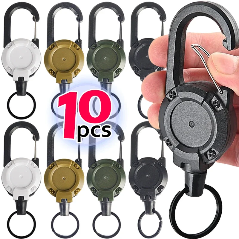 Anti-Theft-Heavy-Duty-Retractable-Pull-Badges-Id-Reel-Carabiner ...