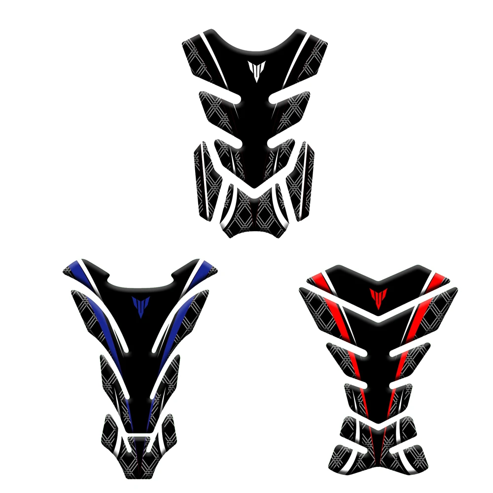 3d Carbon Fiber Motorcycle Fuel Tank Pad Cover Protector Decal Stickers ...