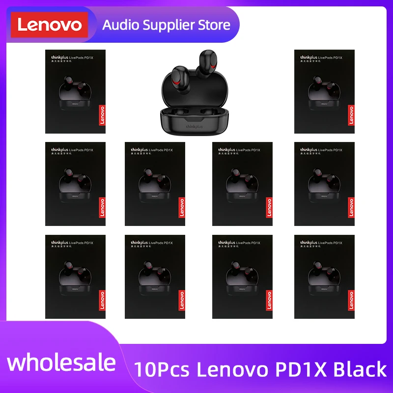 Lenovo original pd1x música de alta fidelidade 5 pçs 10 fone ouvido ...