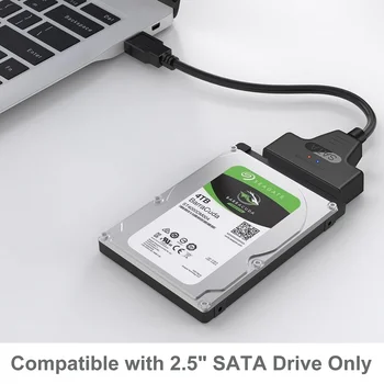 High-Speed USB SATA Cable External Hard Disk Reader 2.5 HDD SSD Hard ...