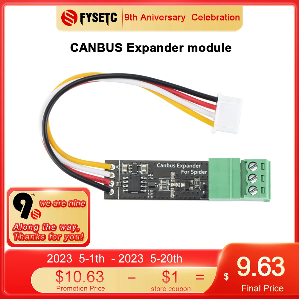 FYSETC CANBUS Expander module for Spider board