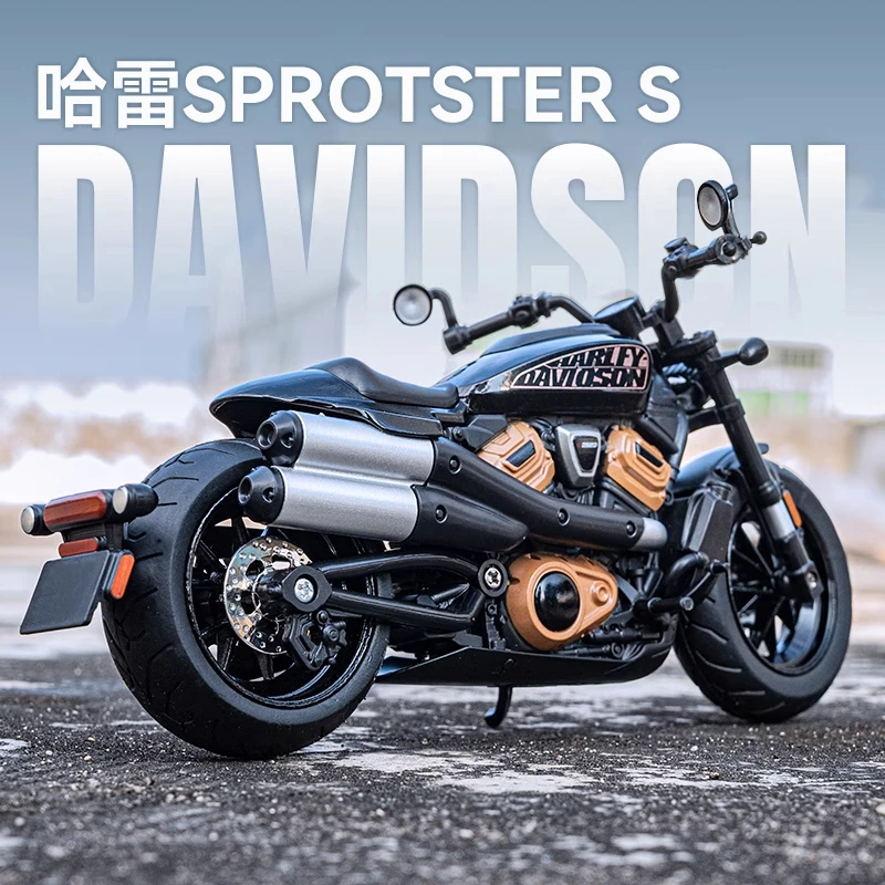 1-12-Harley-SPORTSTER-S-Alloy-Racing-Motorcycle-Model-Diecast-Street ...