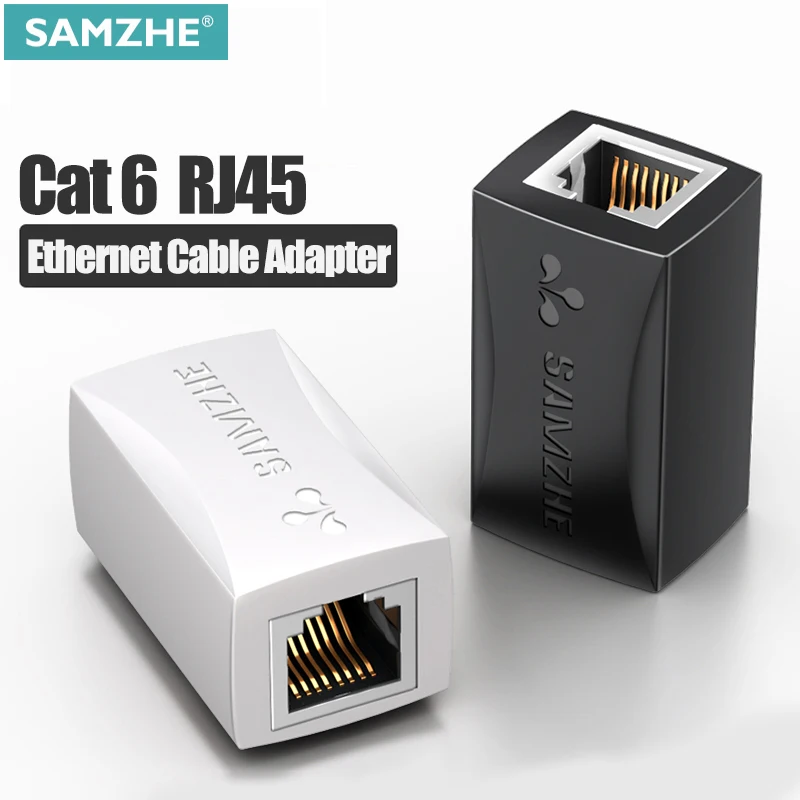 SAMZHE Ethernet Adapter 8P8C RJ45 Lan Cable Extension Connector for ...