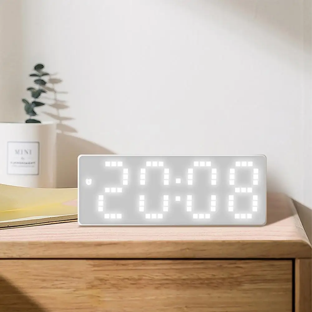 Digital-Alarm-Clock-3-Adjustable-Brightness-Time-temperature-date ...
