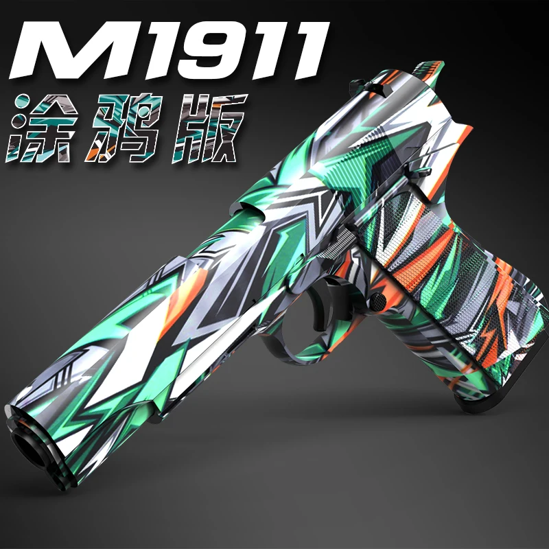 Bullet Shell Ejection Pistol Toy Gun Blaster | Colt M1911 Soft Bullet ...