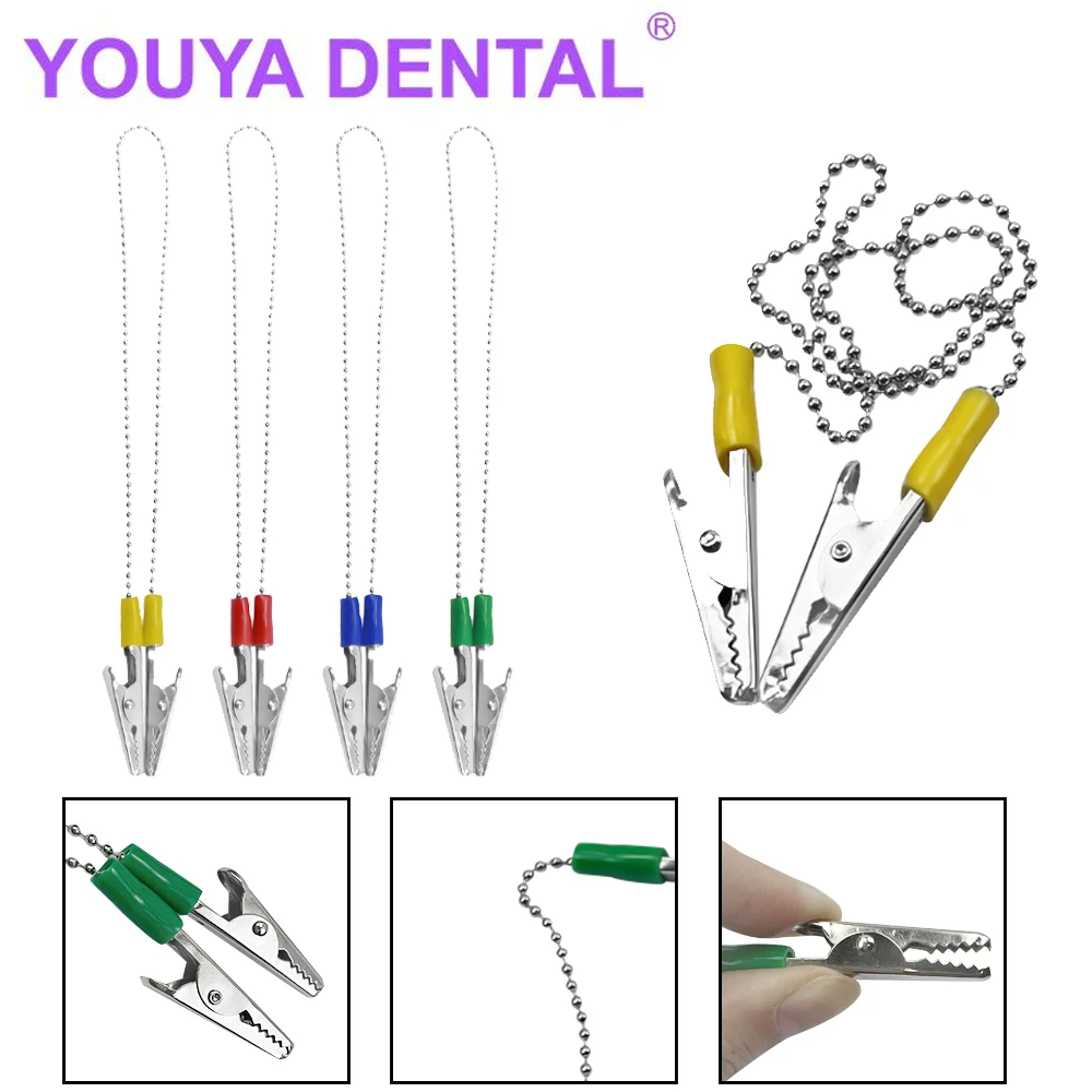 1Pcs-Practical-Dental-Scarf-Clip-Napkin-Holder-Metal-Chain-Patient ...