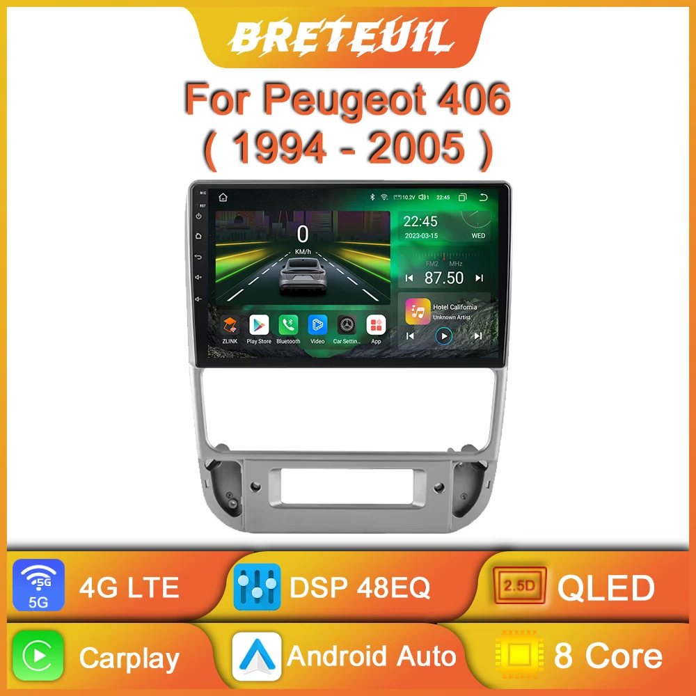 For Peugeot 406 1994-2005 Car Radio Android Multimedia Player ...