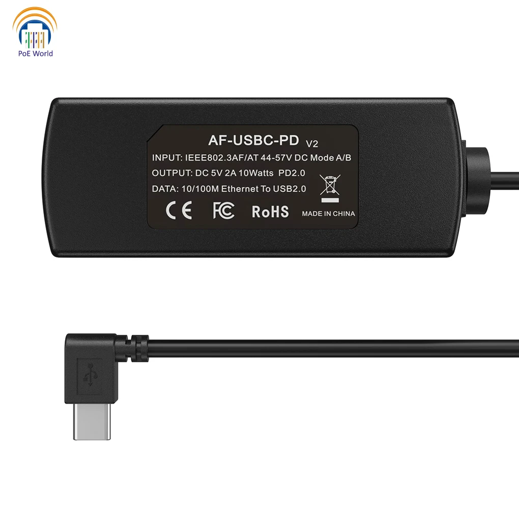 POE-to-USBC-Converter-IEEE-802-3af-PoE-to-USB-C-Power-and-Ethernet-Data ...