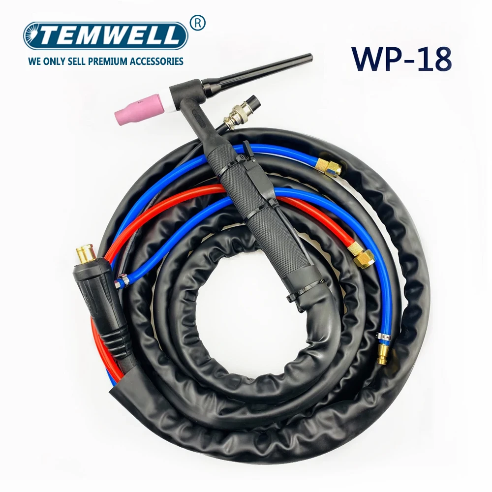 350A-WP18-WP18F-Water-Cooled-TIG-Welding-Torch-4m-35-50-Euro-Connector ...