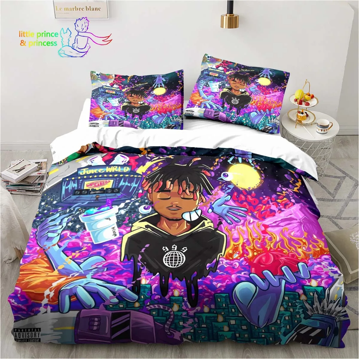 Rap-Singer-Juice-Wrld-3D-Print-Bedding-Set-Single-Twin-Full-Queen-King ...