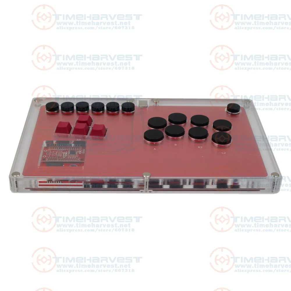 All Buttons Hitbox Style Arcade Game Console Joystick Transparent Fight ...