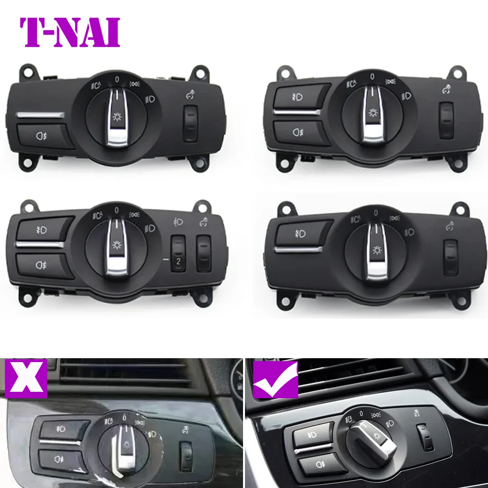 F10 F11 F07 F06 F01 F25 F26 Car Front Head Lamp Headlight Switch ...