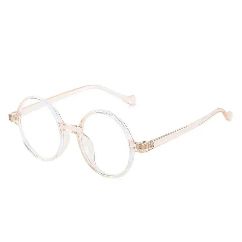Fashionable-Retro-Round-Glasses-Frame-Unisex-Trendy-Large-Frame-Round ...