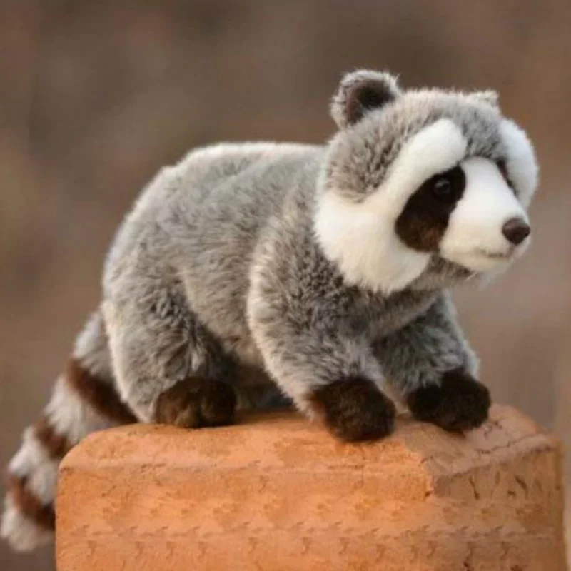 Cute-Lifelike-Raccoon-Plush-Toy-Doll-Wild-Animal-Models-Children-s-Day ...