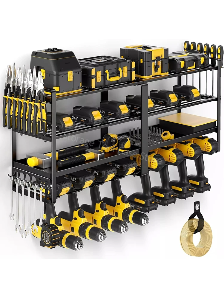 3-Layer-Power-Tool-Rack-Wall-Mounted-Handheld-Electric-Drill-Tool ...