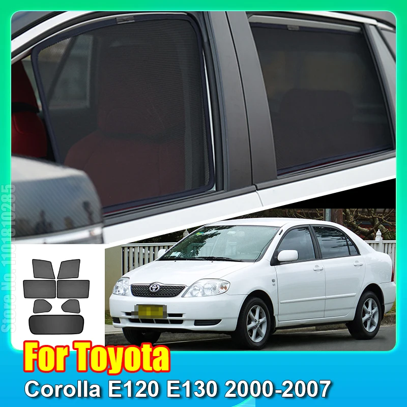 For Toyota Corolla E120 E130 2000-2007 Car Window SunShade Shield Front Windshield Rear Side ...