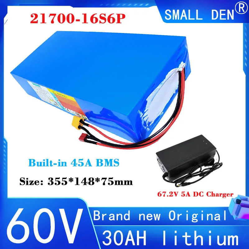 Original-60v-30ah-1000-lithium-battery-16-s6p-2500-67-2w-high ...