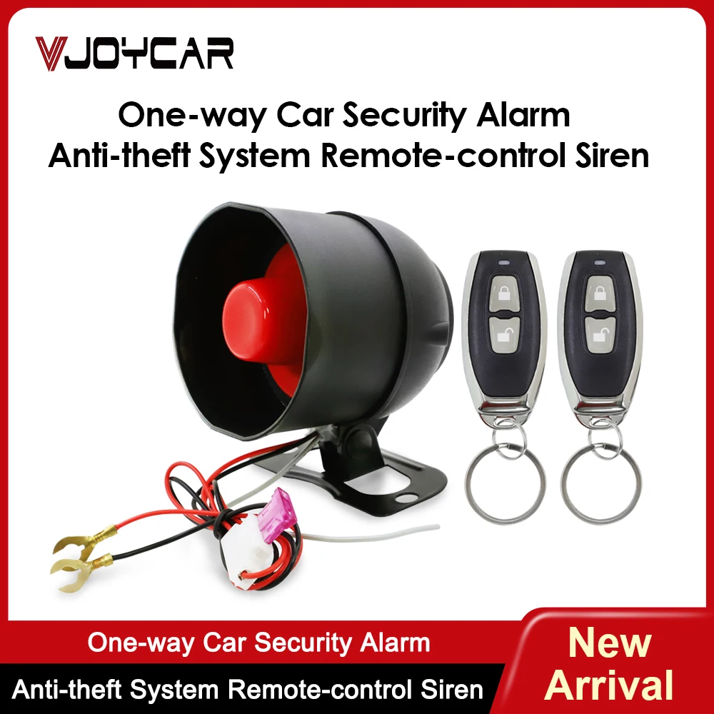 Vjoycar-NEW-DIYV1-Wireless-Siren-One-way-Car-Alarm-System-with-Remote ...