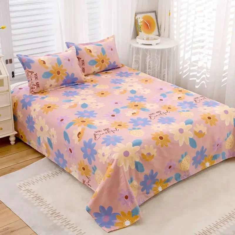 New-Arrival-1pc-Washed-Cotton-Sheet-Modern-Cute-Printed-Mattress-Cover ...
