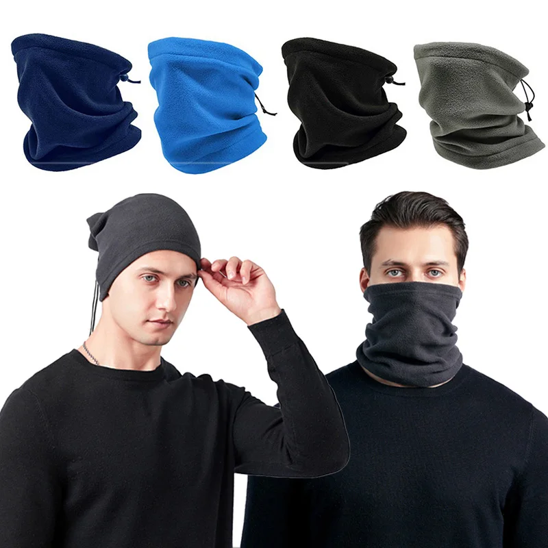 1-Pcs-Drawstring-Fleece-Neck-Sleeve-Scarf-Men-Bandana-Neck-Warm-Winter ...