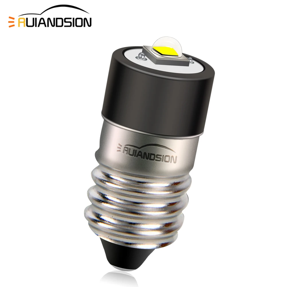 Ruiandsion E10 LED Flashlight Bulbs 1-9V 5-30V Miniature Screw ...