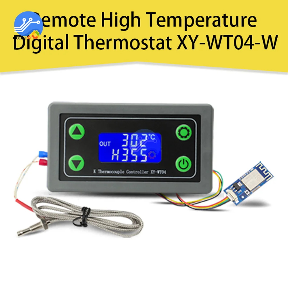 WIFI Remote High Temperature Digital Thermostat K type Thermocouple ...