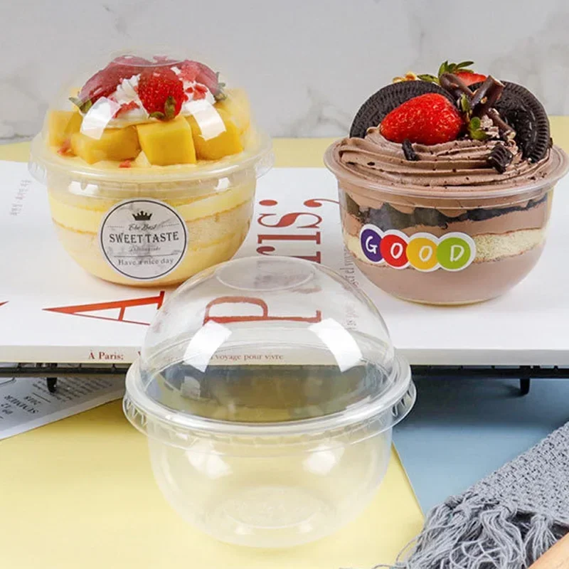 50pcs-U-shaped-Cake-Cup-Transparent-Fruit-Mousse-Cup-Milkshake-Pudding ...