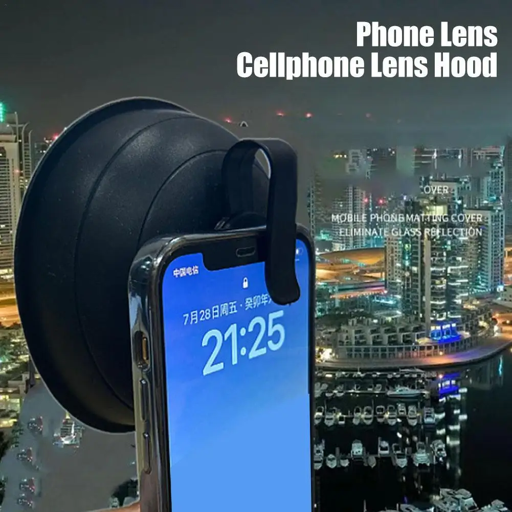 Universal Mobile Phone Lens Silicone Hood Anti-reflective Anti-glare ...