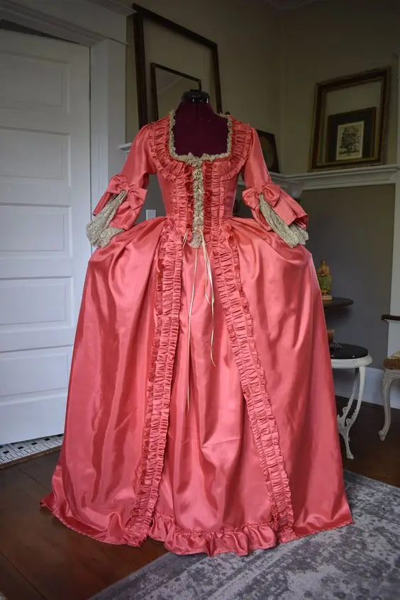 Marie-Antoinette-Baroque-Ball-Gown-Medieval-Rococo-Court-Royal-Princess ...