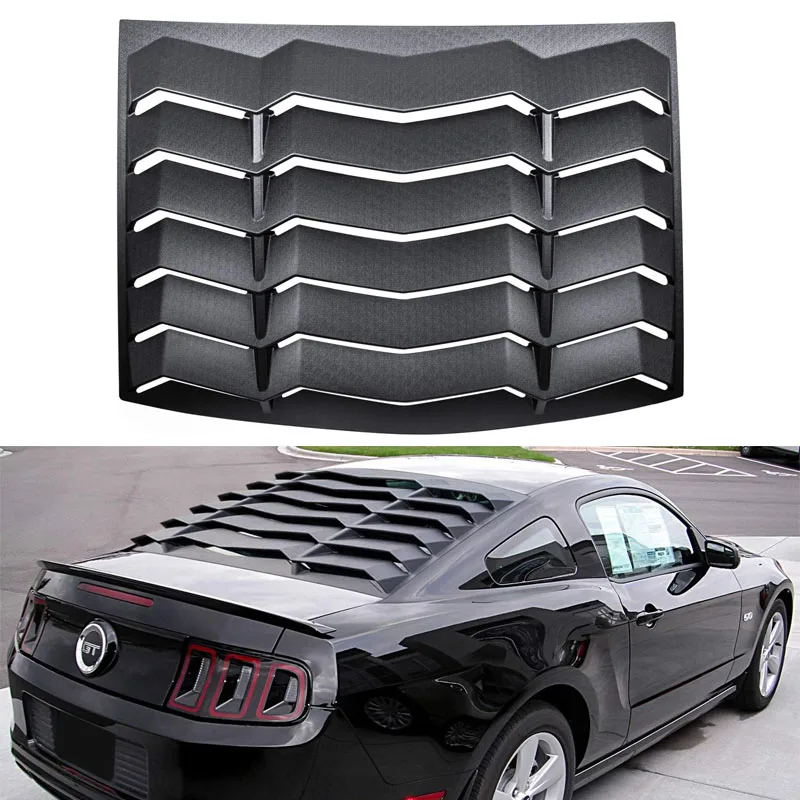Rear Window Louvers for Ford Mustang 2005 - 2014 Auto Windshield Sun ...