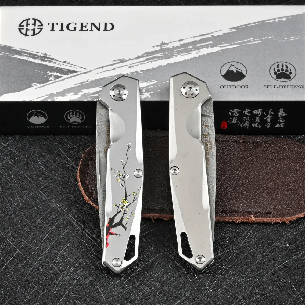TIGEND-Damascus-Folding-Knife-Pocket-Tactical-For-EDC-Outdoor-Camping ...