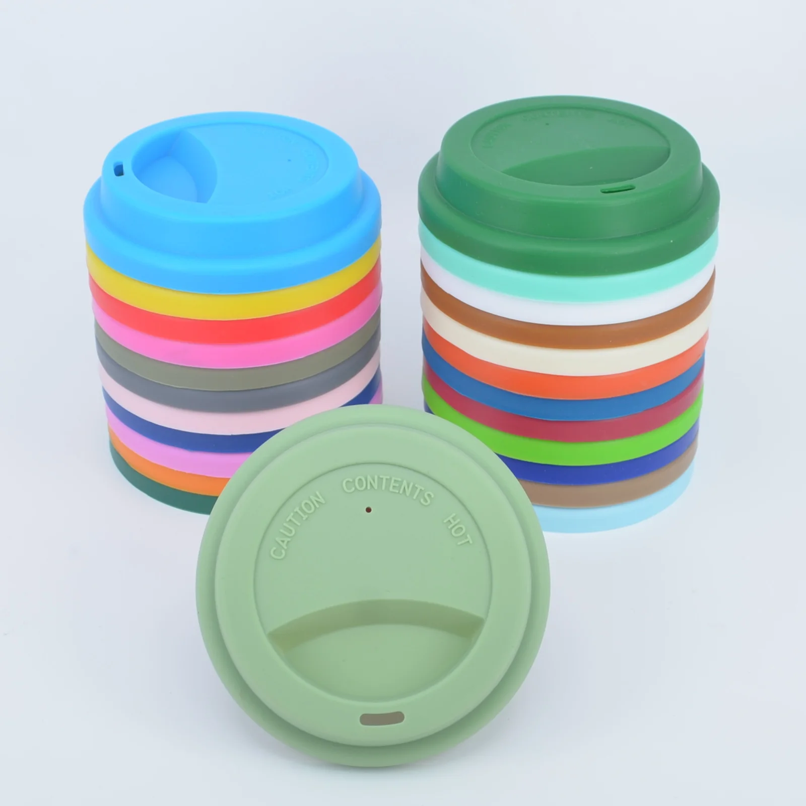 1Pc 26grams 9cm Universal Reusable Silicone Cup Lids Fresh Cover ...