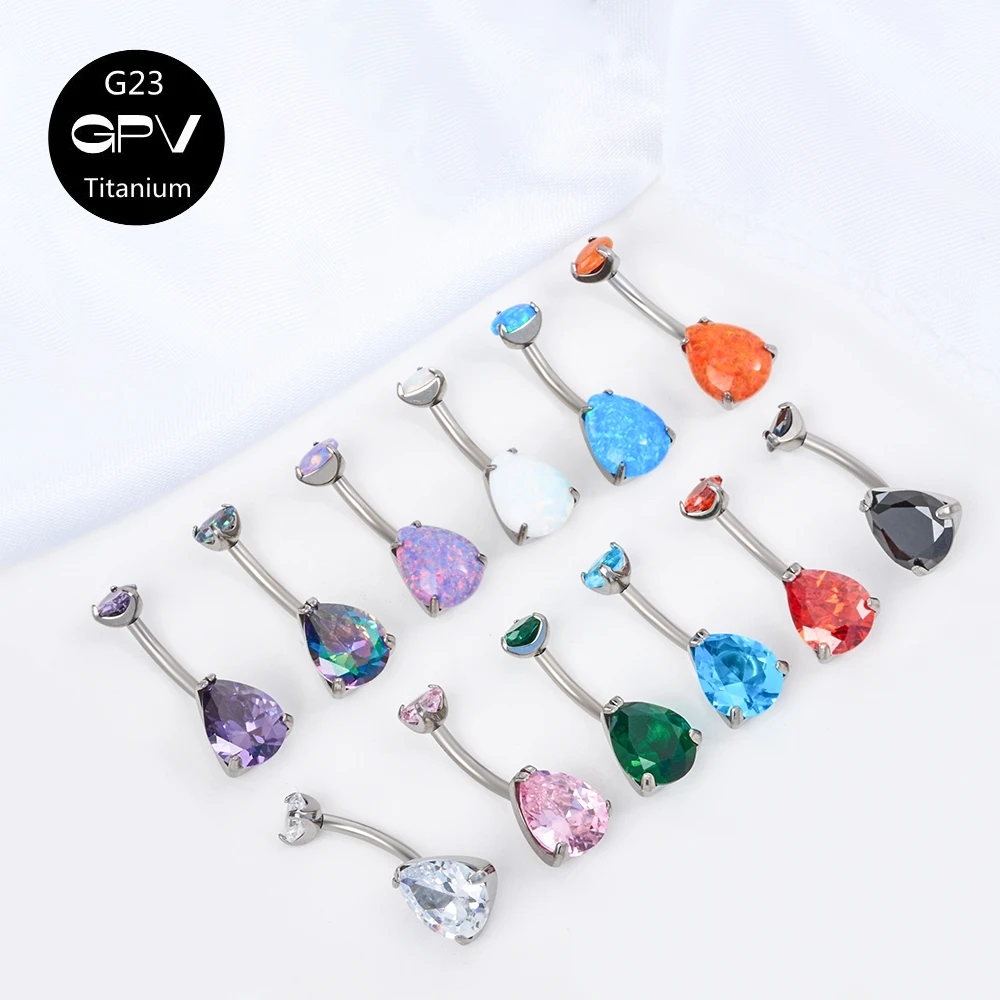 G23 Titanium Navel Bars Piercing Belly Rings Ombligo Nombril Body ...