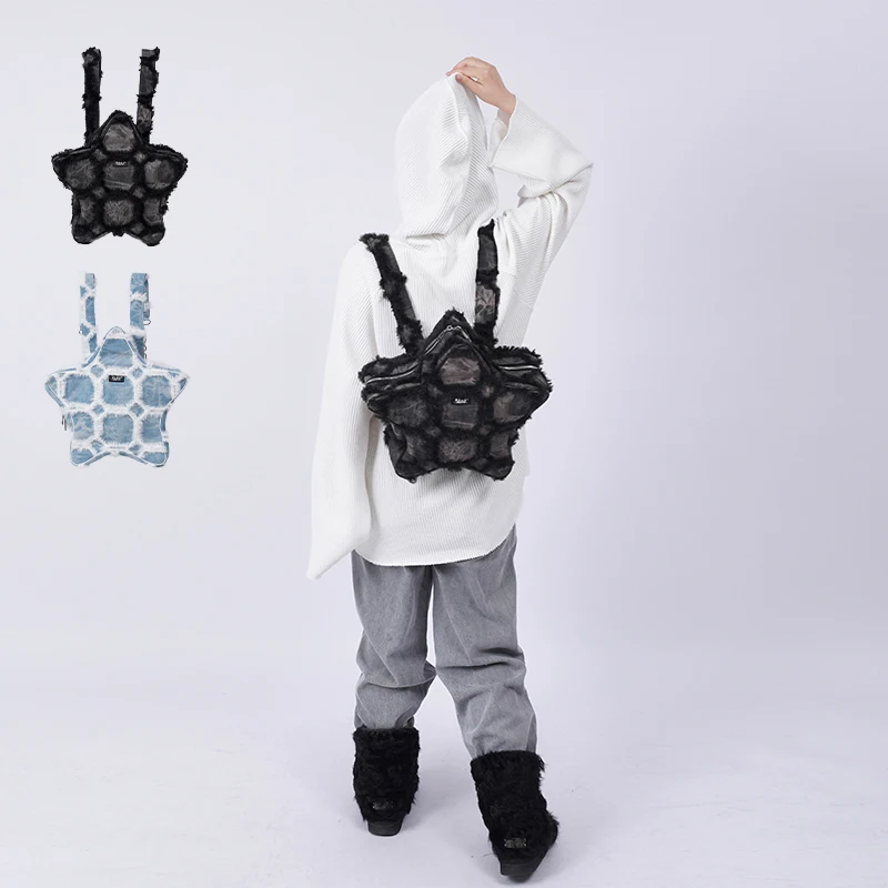 Rebirth-Wild-Set-Denim-Gyaru-Backpack-Gyaru-Contrast-Color-Pentagram ...