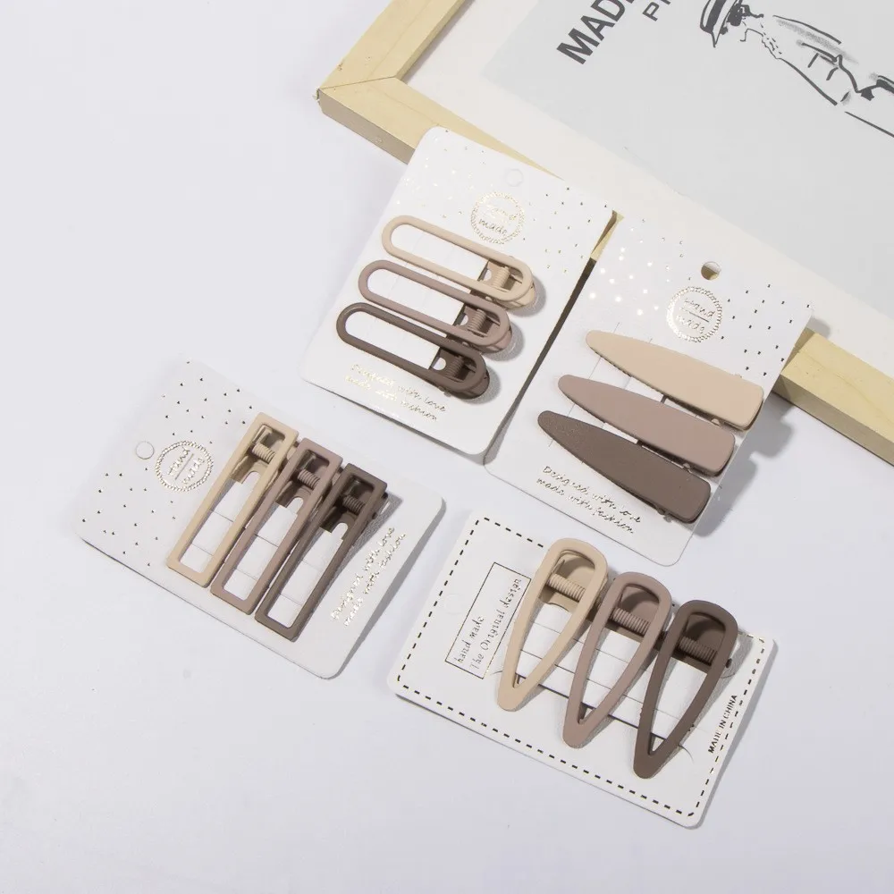 34 pcsset Femmes Géométrique Pinces À Cheveux Mignon Filles Rétro ...