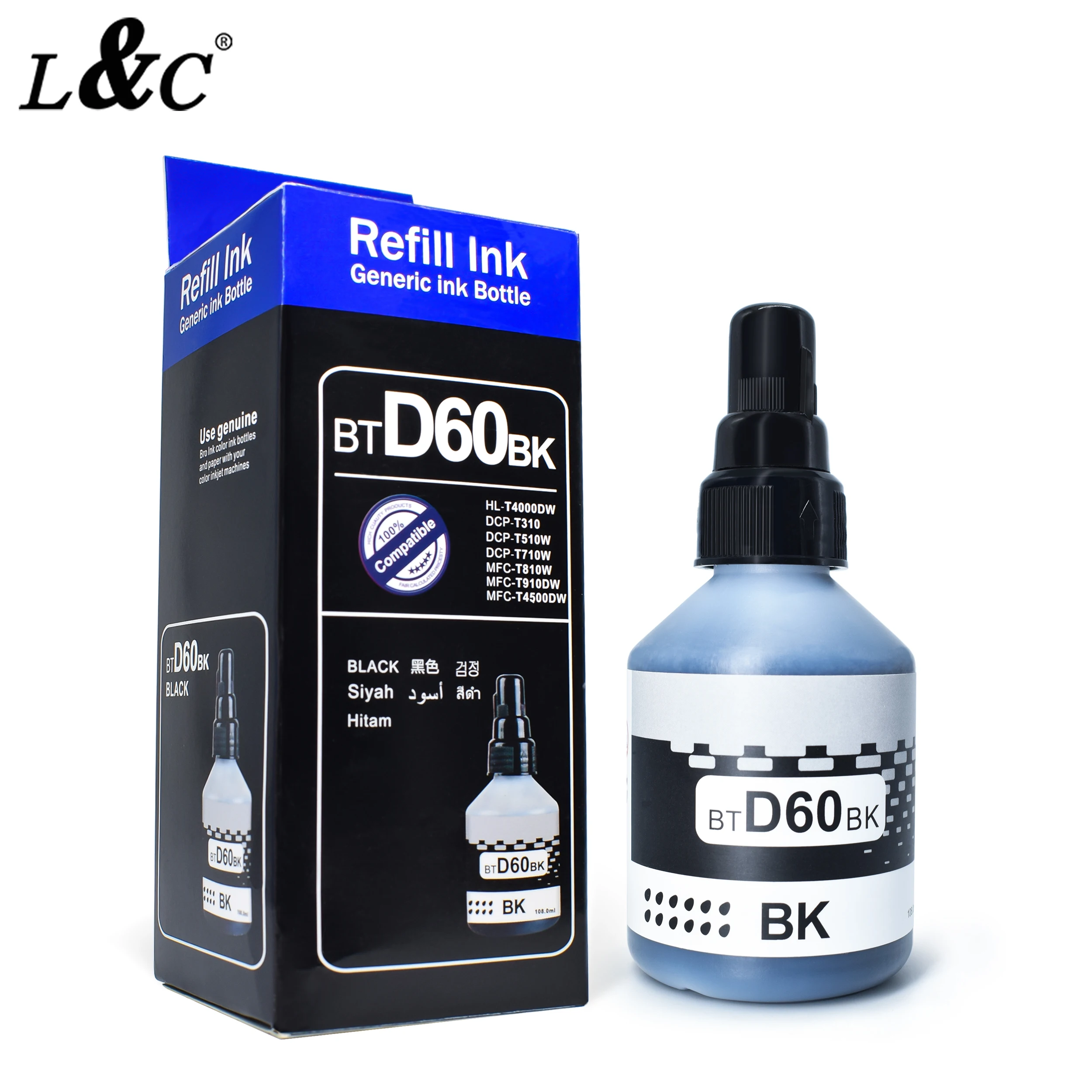 Kit-de-recarga-de-tinta-de-tinte-BTD60BK-D60-BK-108ML-para-Brother-DCP ...