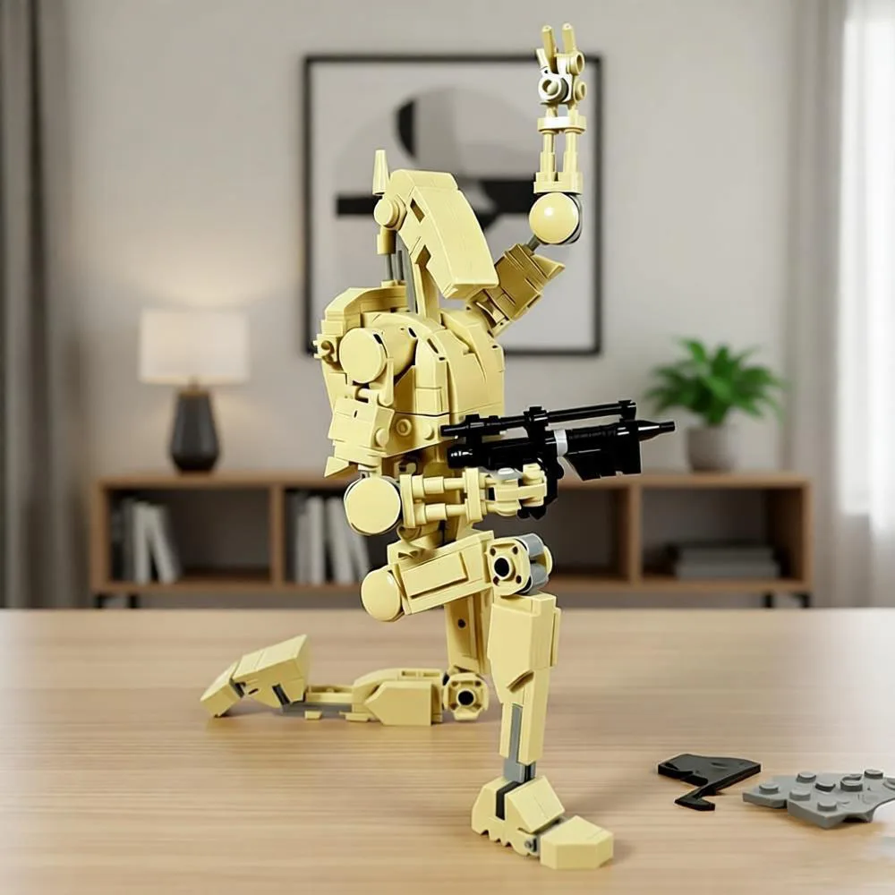 MOC Space War B1 Battle Droid Building Blocks Robot Alien Model Bricks ...