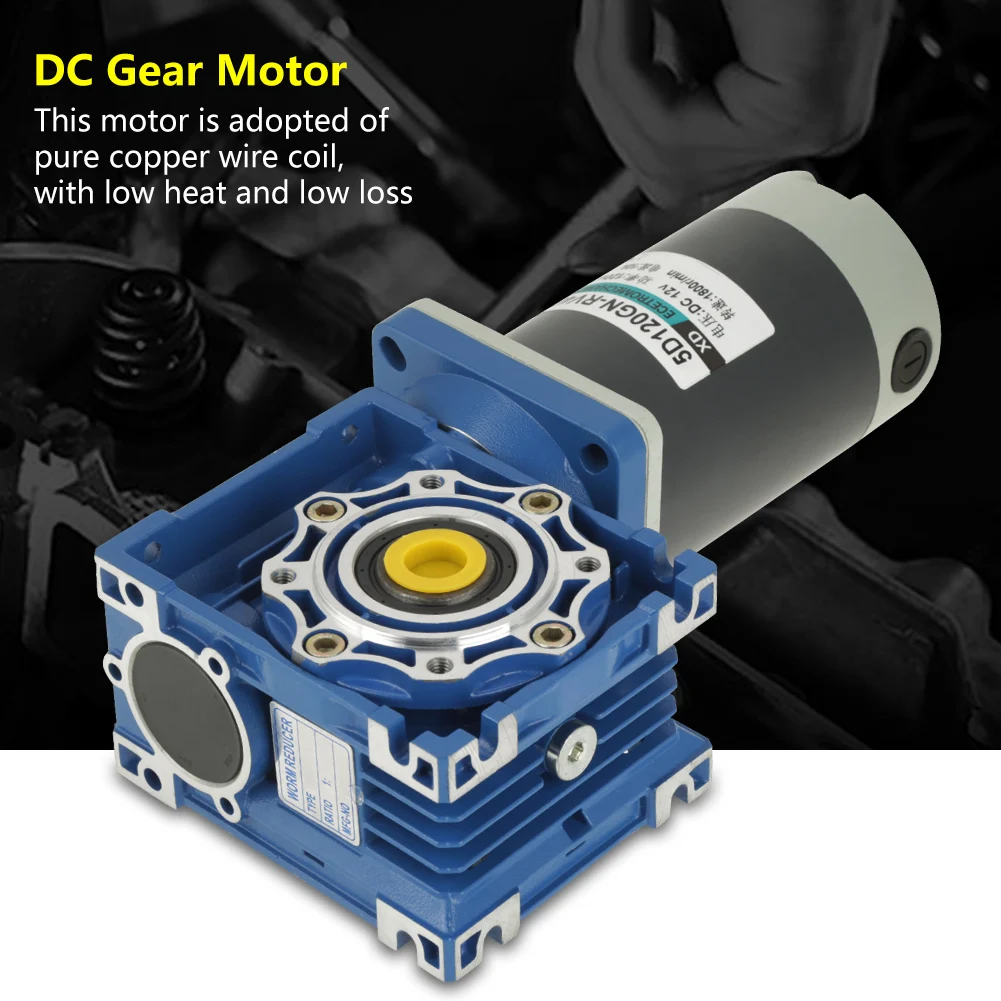 CW/CCW Motor Motor RV40 Worm Gear Motor 12V/24V 120W RV40 Worm Gear ...