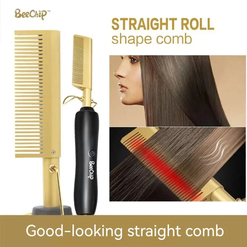Electric-Curling-Iron-Massage-Comb-For-Long-Curly-Hair-Haircutting-Comb ...