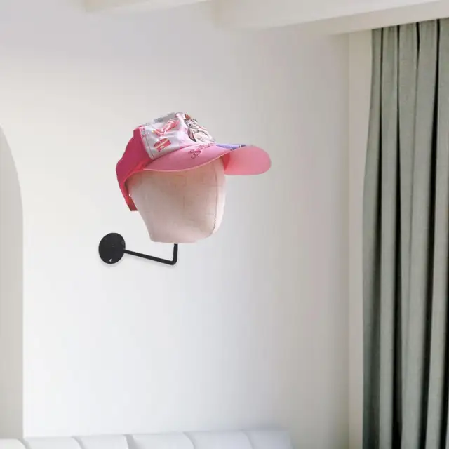 Wall Mount Hat Display Stand Cap Capers® Wall Mounted Baseball Cap