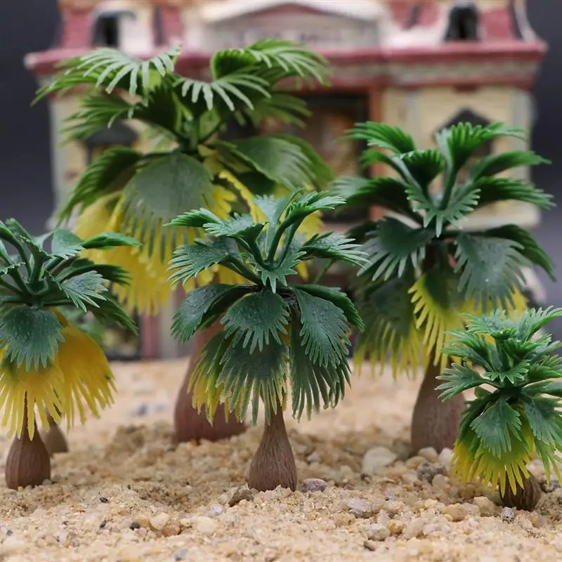 30pcs-Model-Train-Palm-Trees-Tropical-Forest-Landscape-Train-Railroad ...