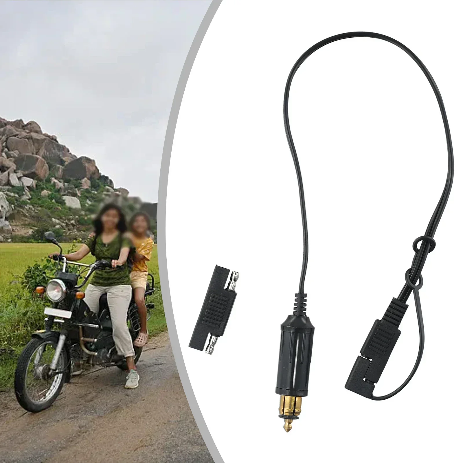 Motorcycle Connection Cable Battery Charger SAE PlugA3 For BMW ...