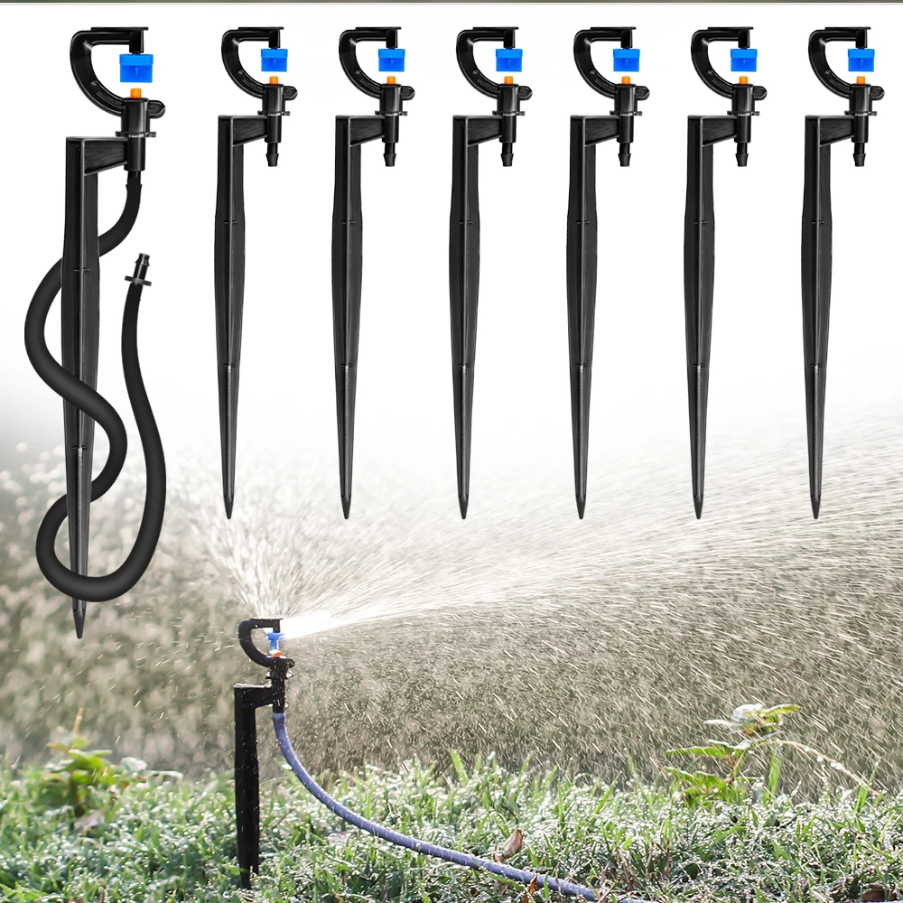 5PCS 180° Refraction Micro Sprinkler Sprayer for Garden Greenhouse ...