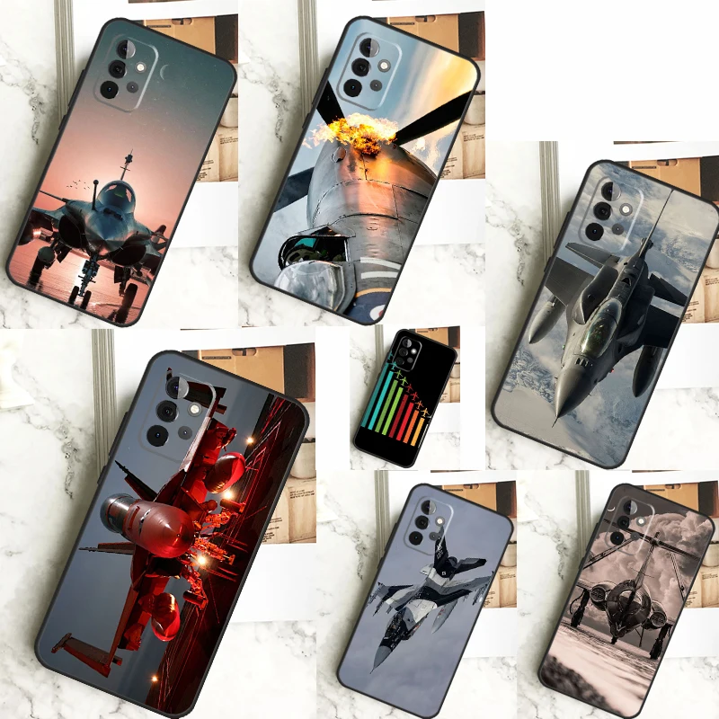 Aircraft Plane Case For Samsung Galaxy A15 A25 A35 A55 A51 A71 A12 A32 ...