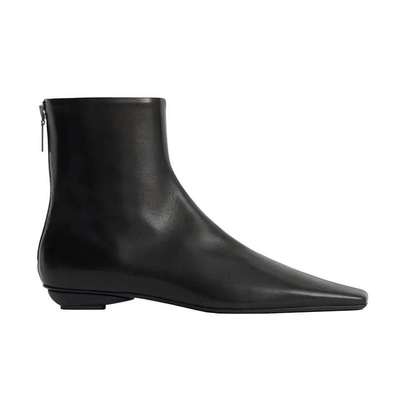 VII-Botas-Vintage-de-piel-de-vaca-para-mujer-zapatos-planos-de-tac-n ...