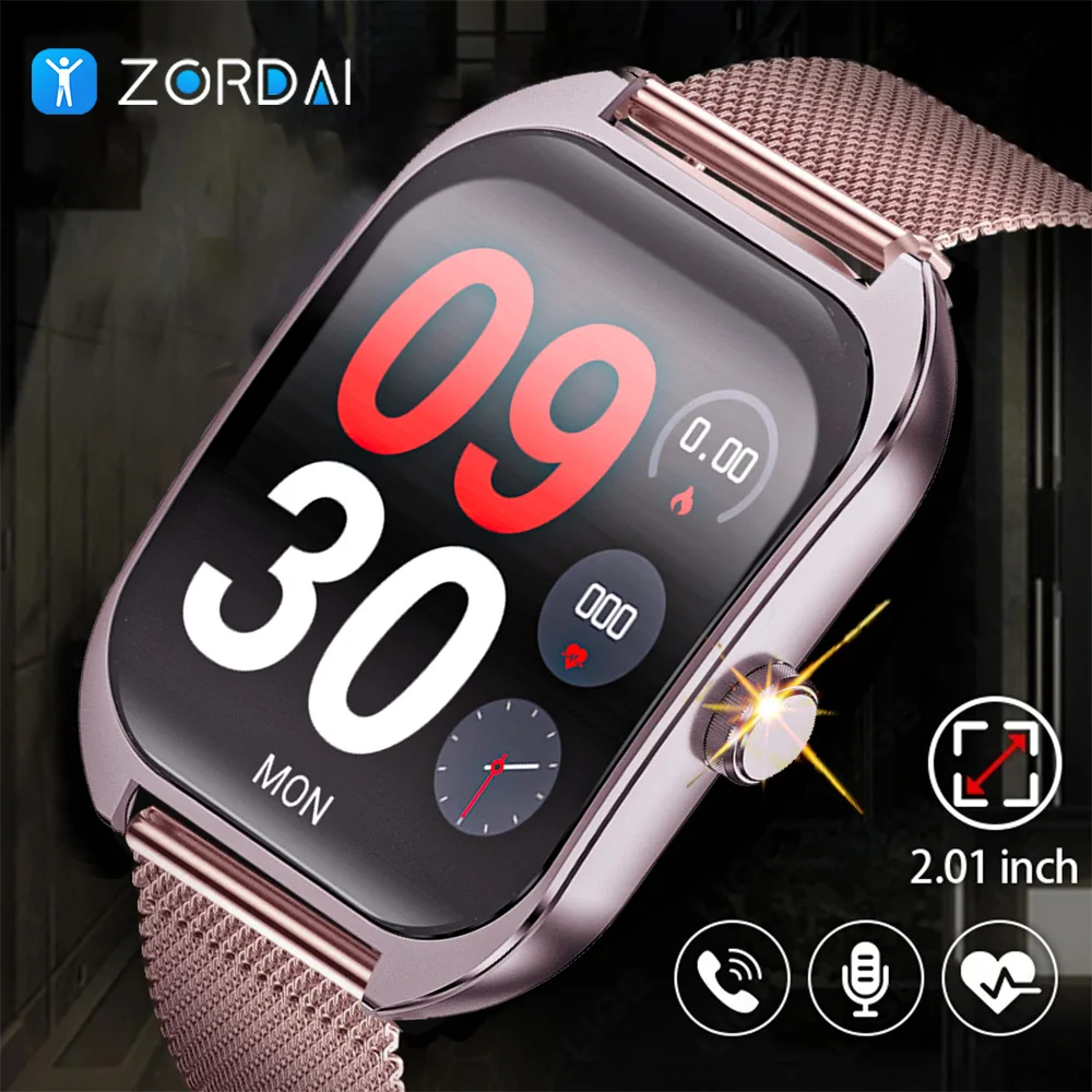 Zordai-OD7-Curved-Screen-Smartwatch-Men-BT-Call-Sports-Waterproof-Wrist ...